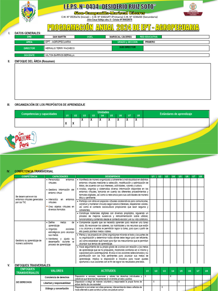 Ept PCC 1° | PDF | Aprendizaje | Compost
