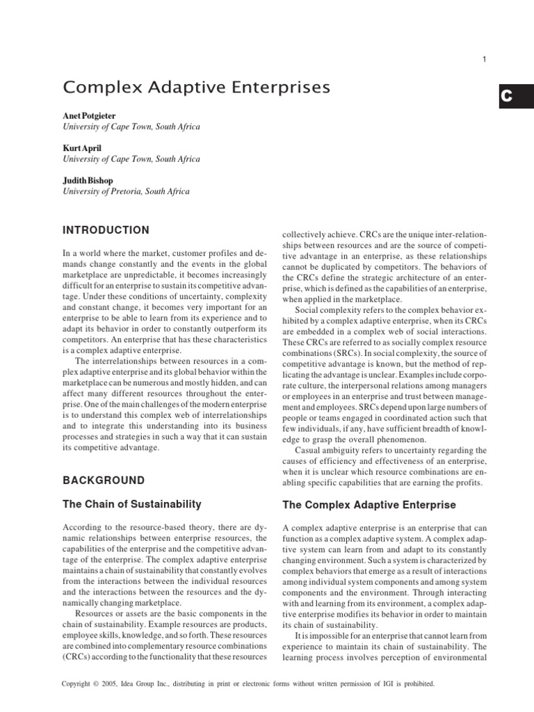 Bayesian Networks in Adaptive Enterprises | PDF | Bayesian Network ...