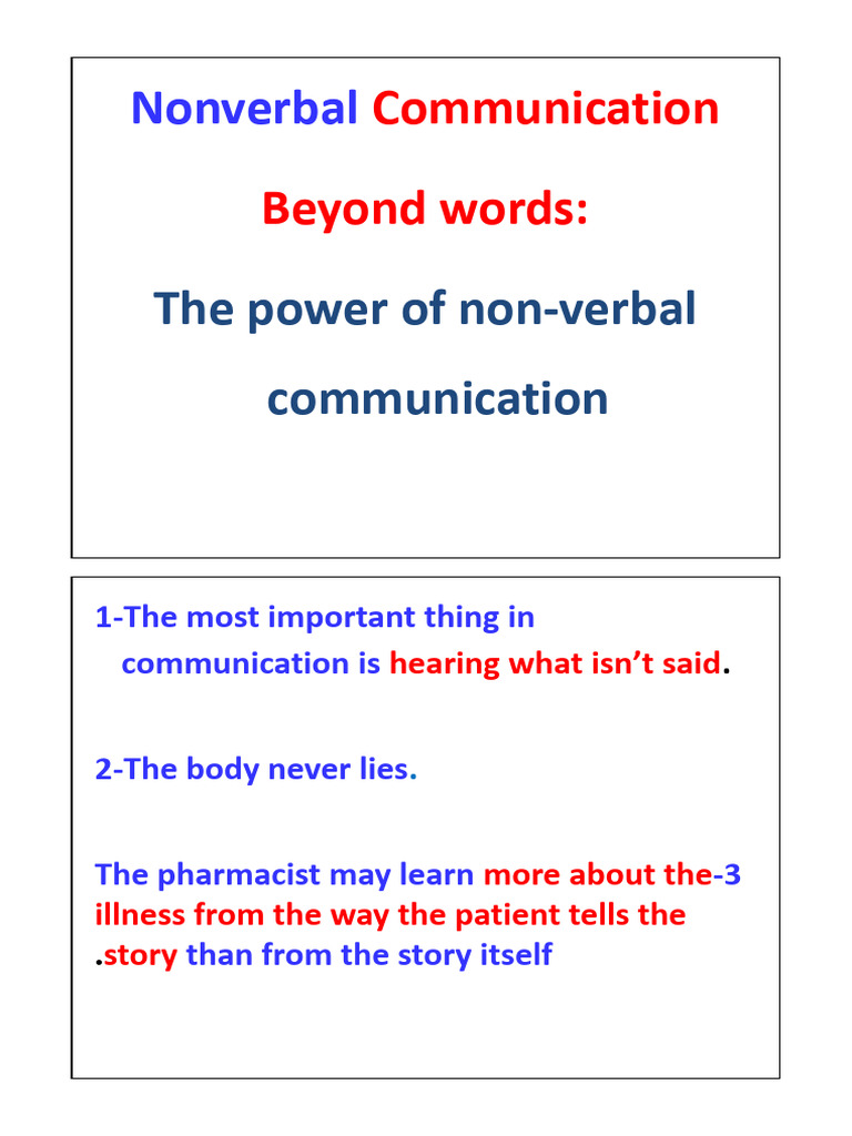 Nonverbal Communication. | PDF | Nonverbal Communication | Communication