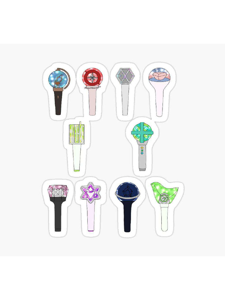 Stickers Lighstick Male Group Kpop | PDF