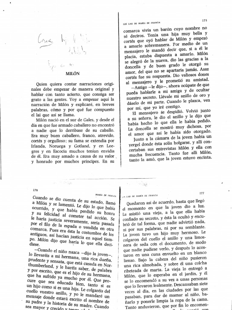 Lai-Milon (2) | PDF | Caballería