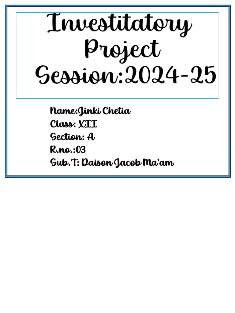 Bio Project | PDF