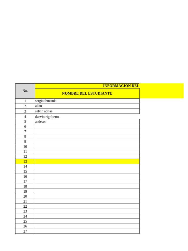 Formato de Registro Refgua 6to Pma | PDF | Arboles