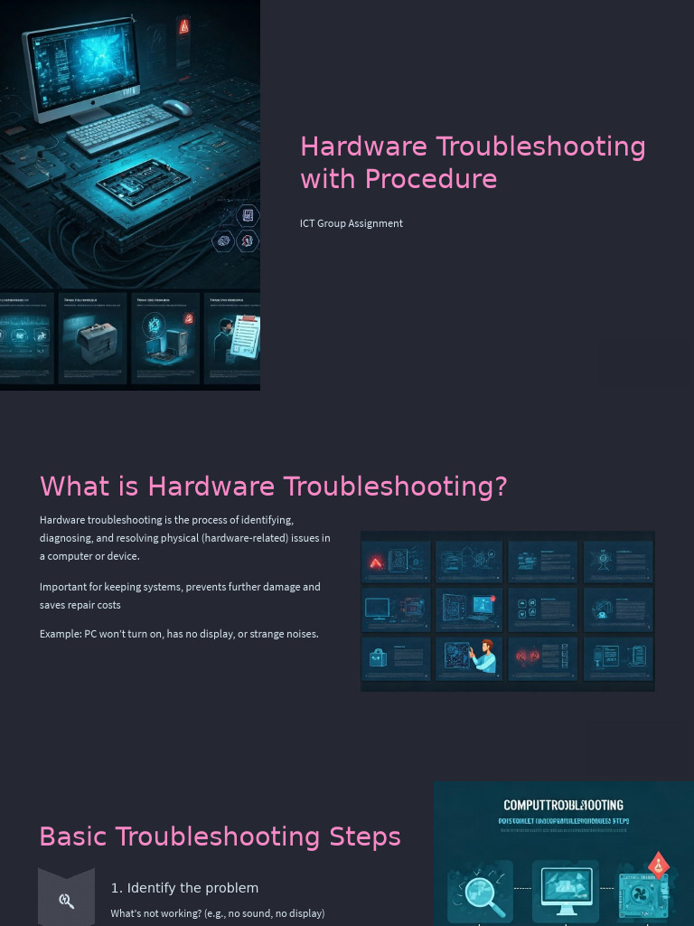 Hardware Troubleshooting With Procedure | PDF