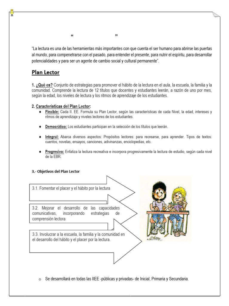 Plan Lector 2024 | PDF | Plan de estudios | Aprendizaje