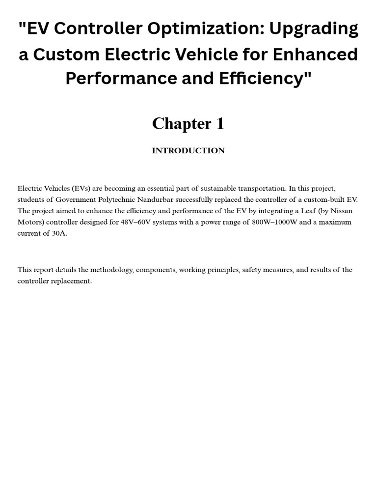 FINAL REPORT - Doc - 20250327 - 171813 - 0000 | PDF | Electric Motor | Microcontroller