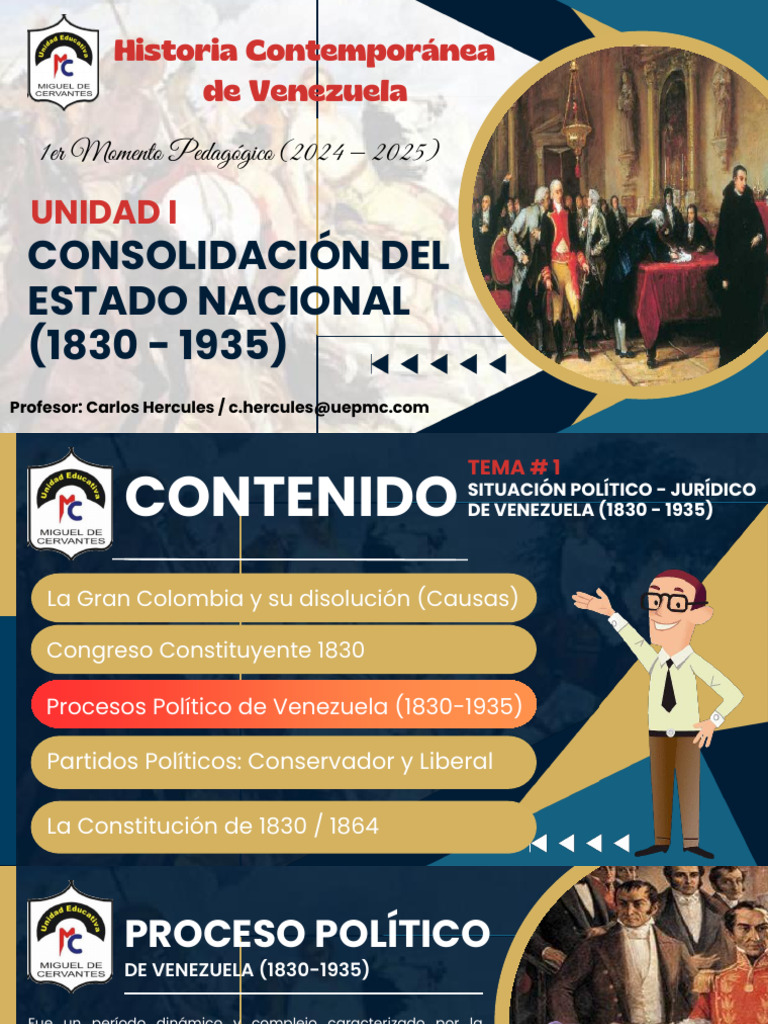 Proceso Político en Venezuela (1830-1935) | PDF | Venezuela | Gobierno