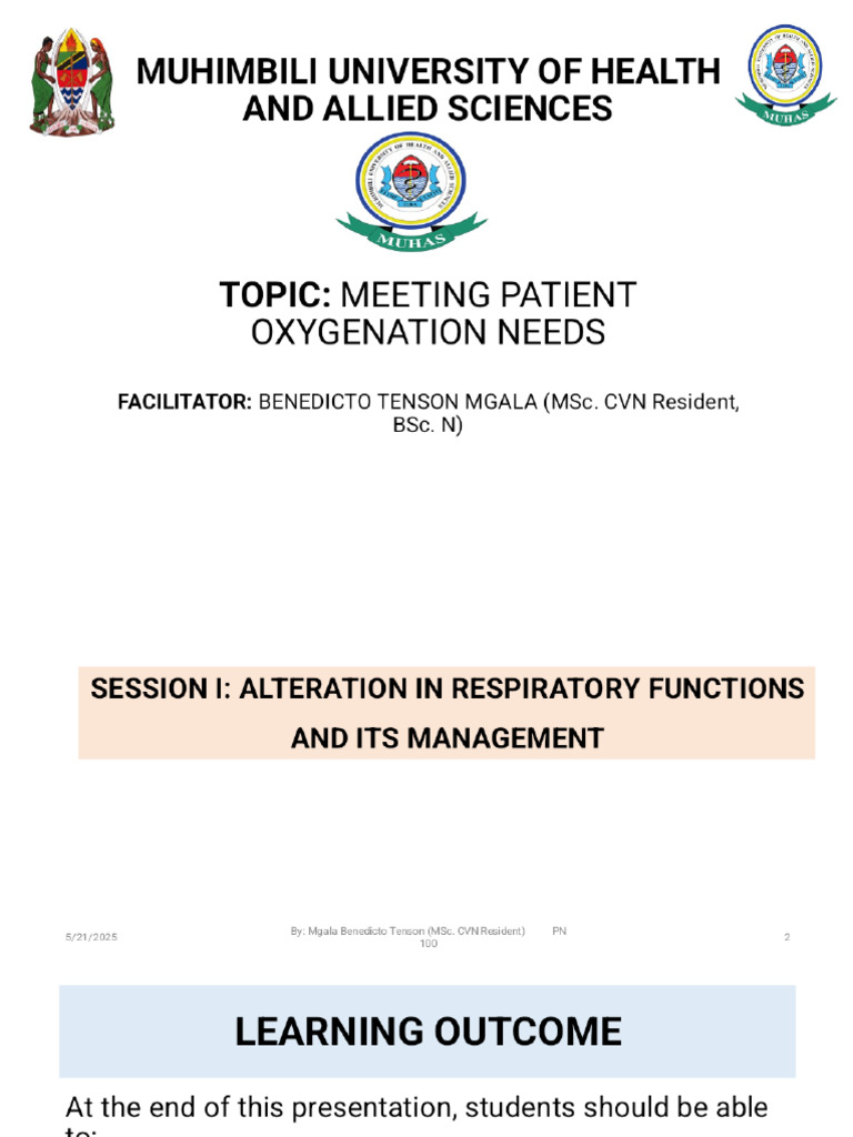 MEETING PATIENT OXYGENATION NEEDS - Phoenix | PDF