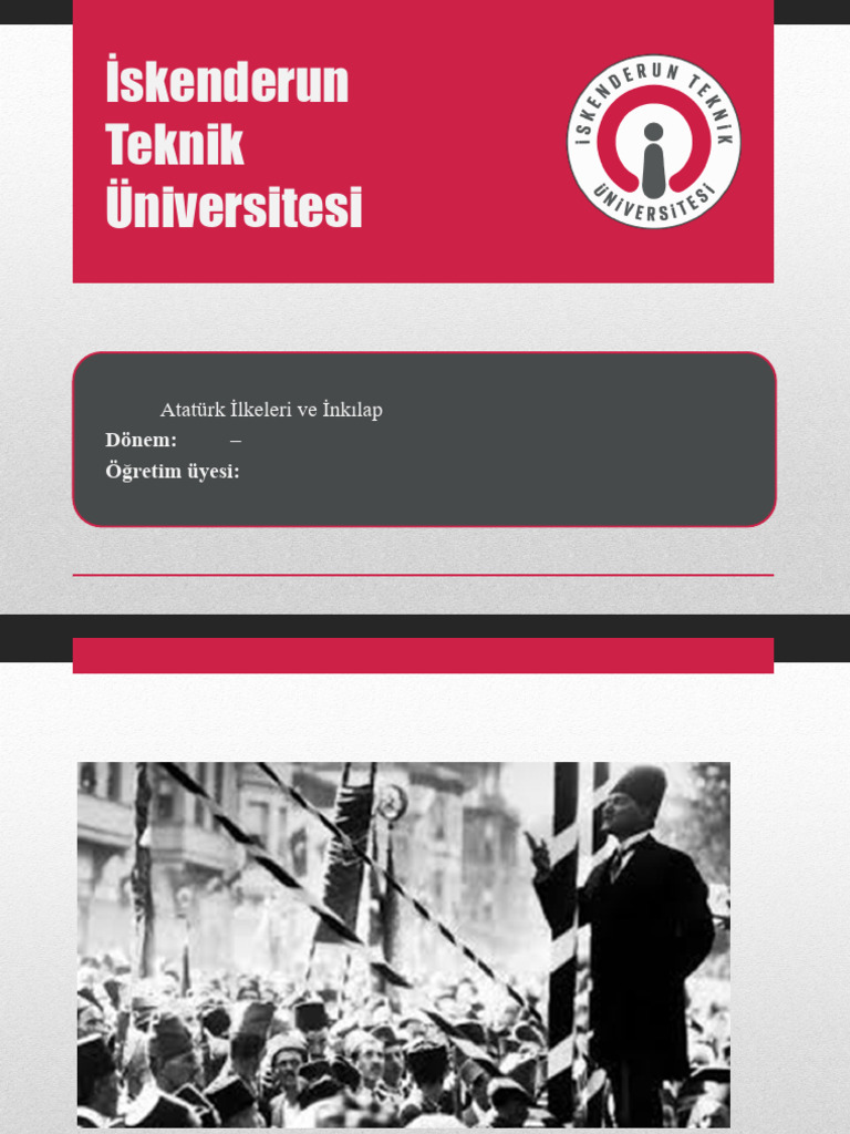 AİİT II-7. Hafta Türk Inkılabı-3. | PDF