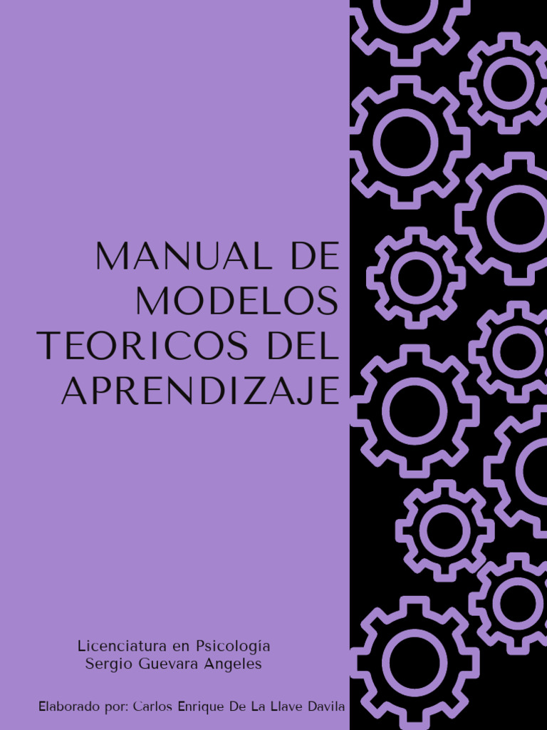 Manual Modelos Teoricos Del Aprendizaje | PDF | Condicionamiento ...