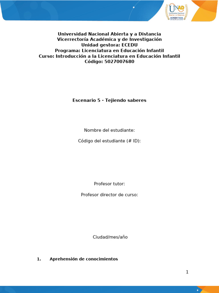 Anexo 6 - Formato 5 - Tejiendo Saberes | PDF