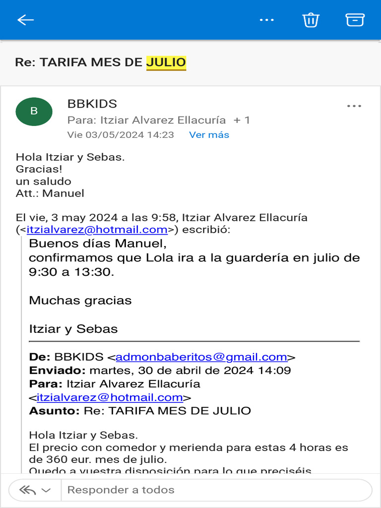 Correo Itziar Alvarez Ellacuría - Outlook 2 | PDF