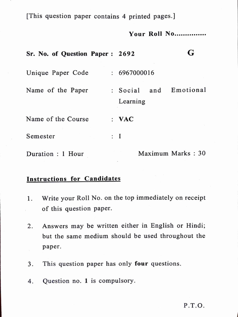 Past Year Paper-2 | PDF