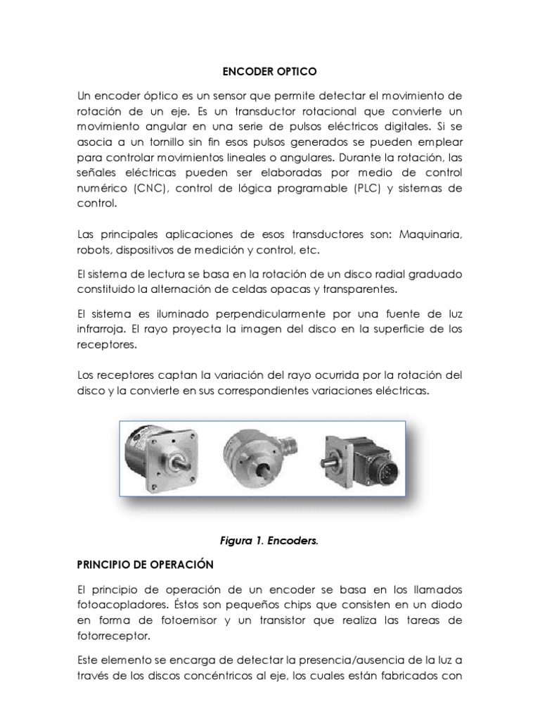Encoders | PDF | Óptica | Ingenieria Eléctrica