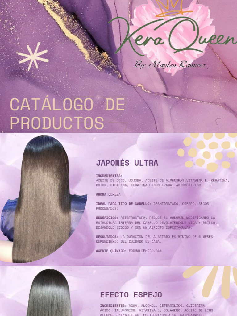 Catálogo Kera-Queen PDF | PDF | Pelo | Petróleo