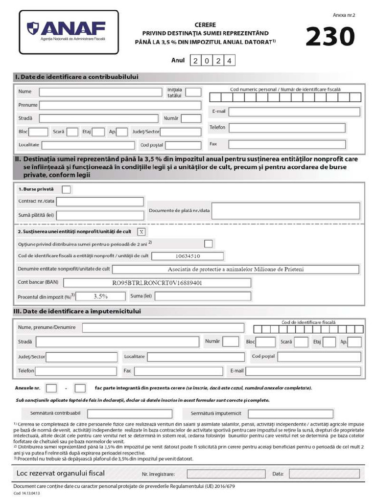 Formular-230-2024 | PDF