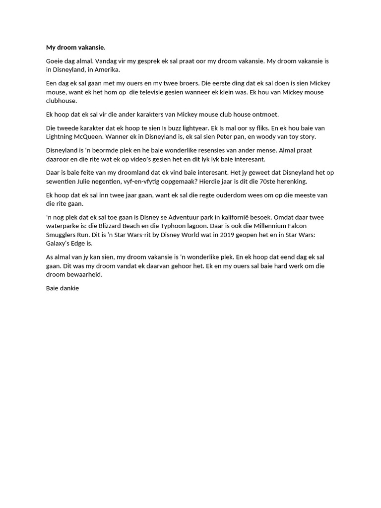 Afrikaans Speech & Corrections | PDF