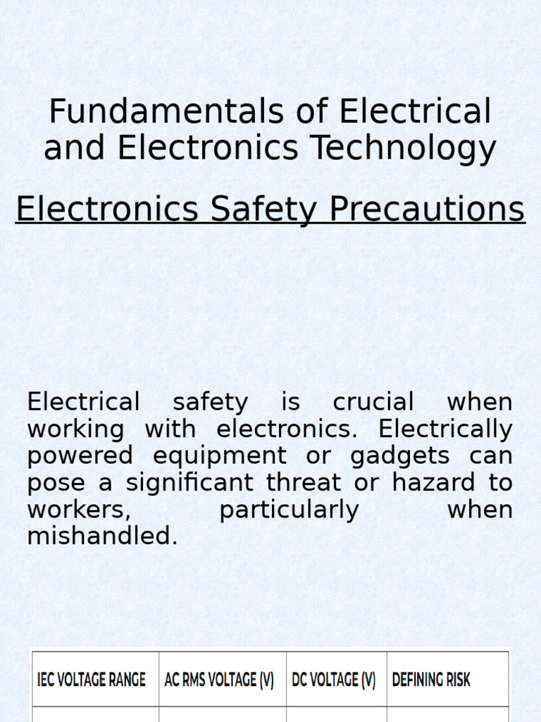 Essential Electrical Safety Guidelines | PDF | High Voltage | Insulator ...