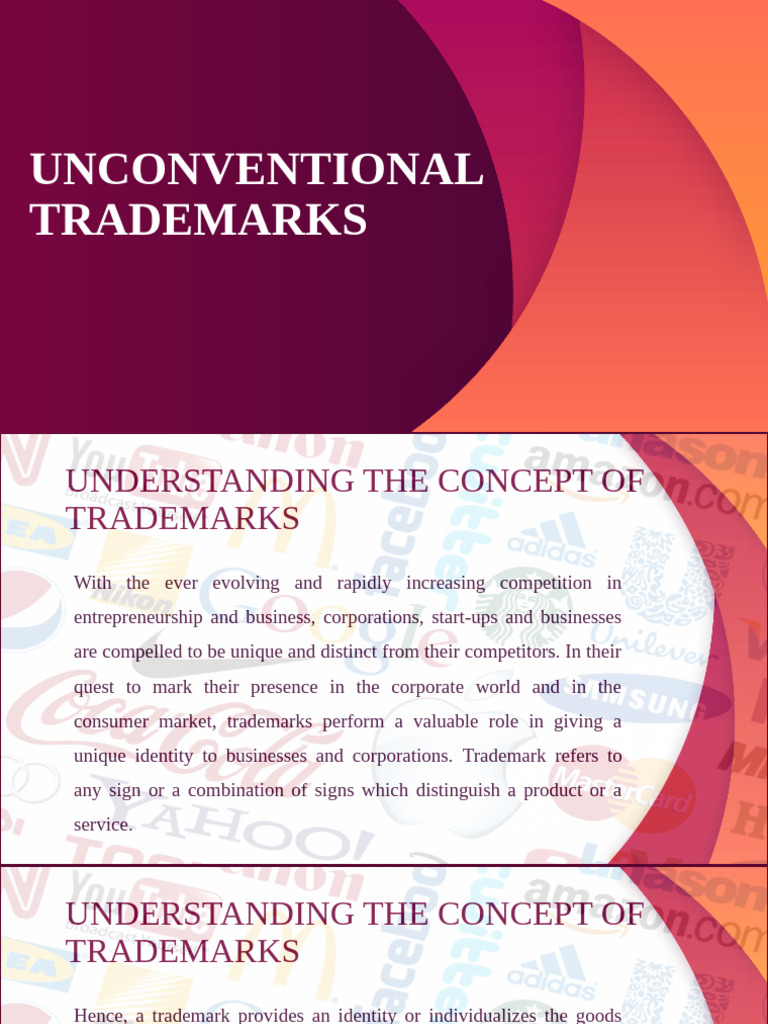 Unconventional Trademarks Presentation by Students | PDF | Trademark | Odor