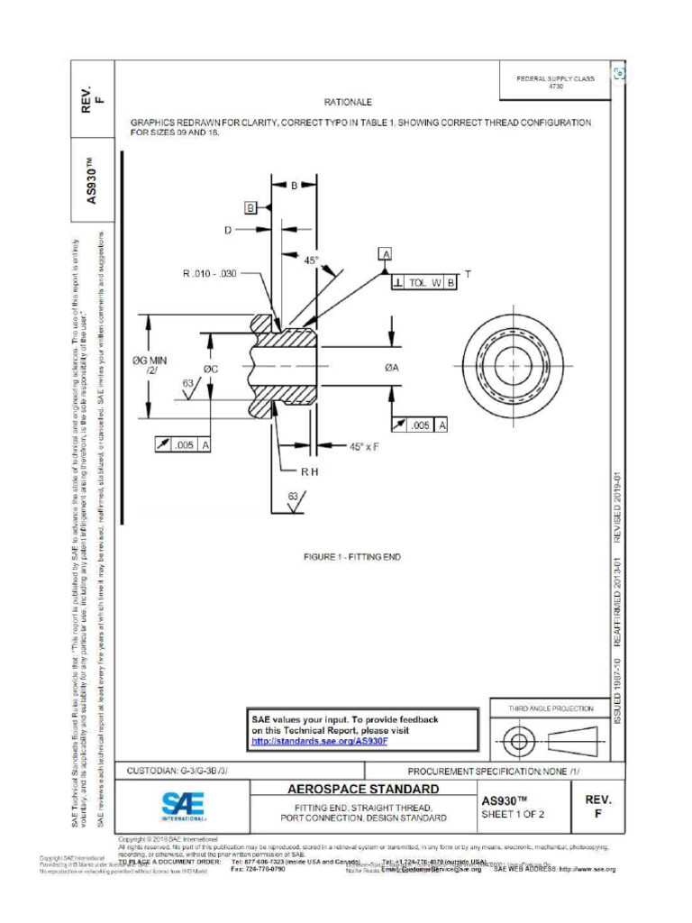 As930 Port Fitting Straight Thread | PDF
