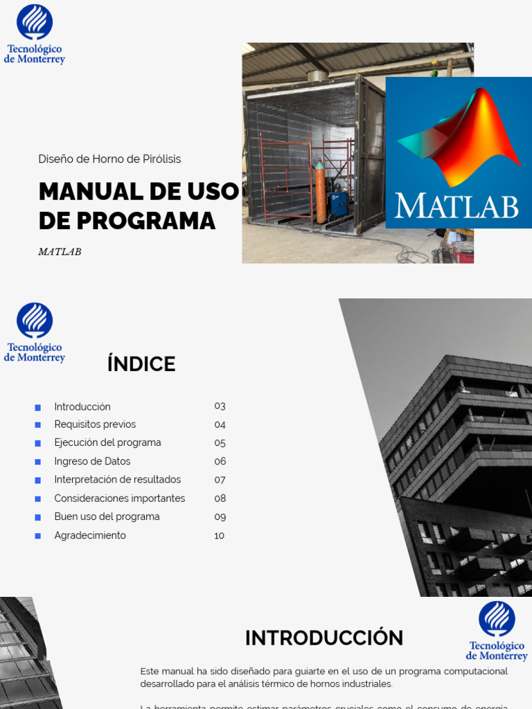 Manual de Usuario. Matlab. Horno de Pirolisis 2 | PDF | Programa de computadora | Programación