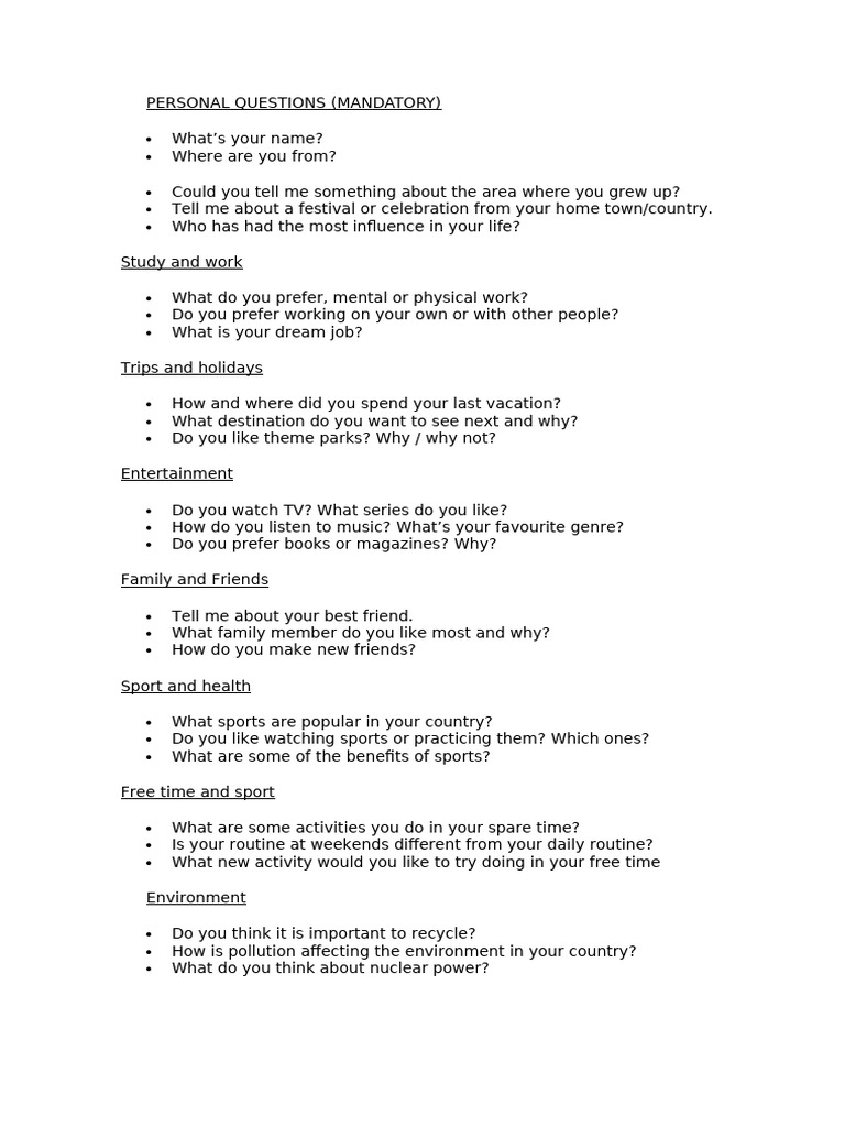 Recopilación de Preguntas Fce Part 1 | PDF