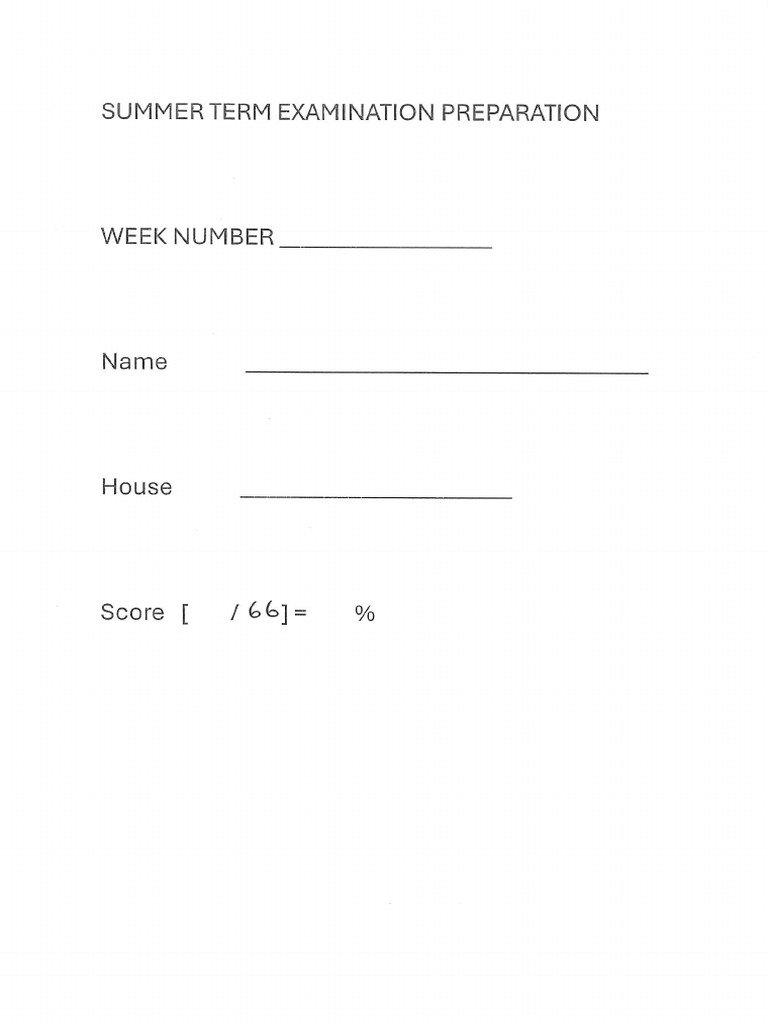 Remove Week Six | PDF