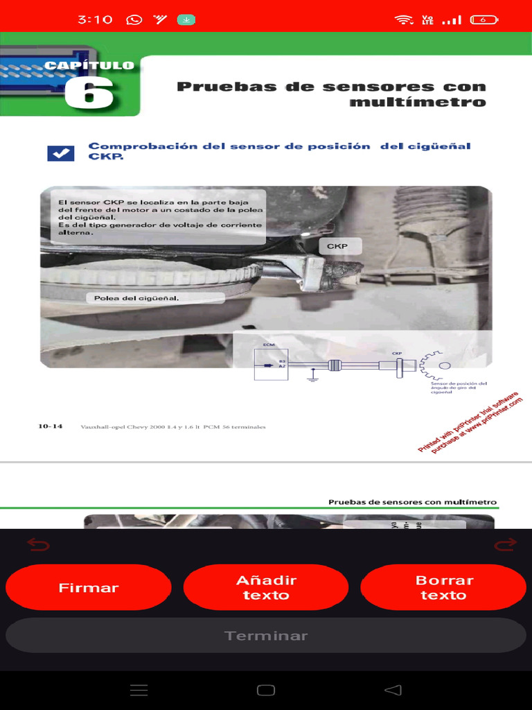 Comprobación Sensor CKP Nissan Mars 2017 | PDF