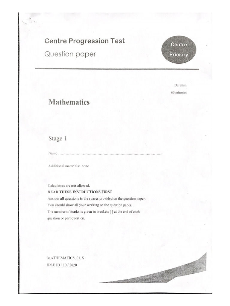 Mathematics CPT Exercise | PDF