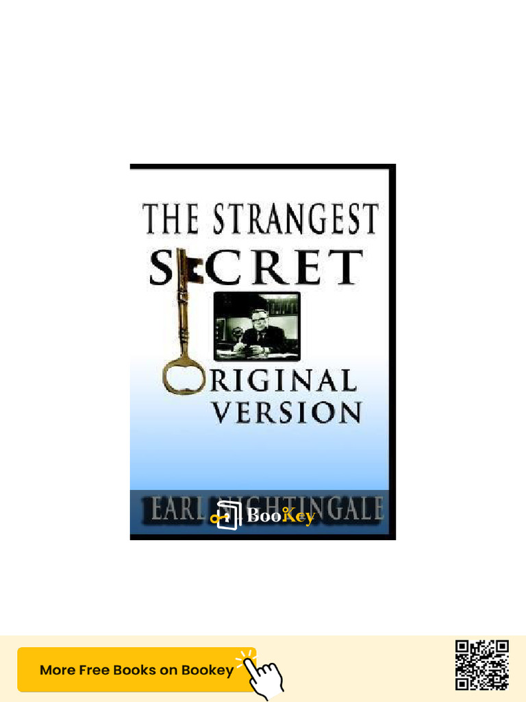 The Strangest Secret by Earl Nightingale | PDF | Brainstorming | Creativity