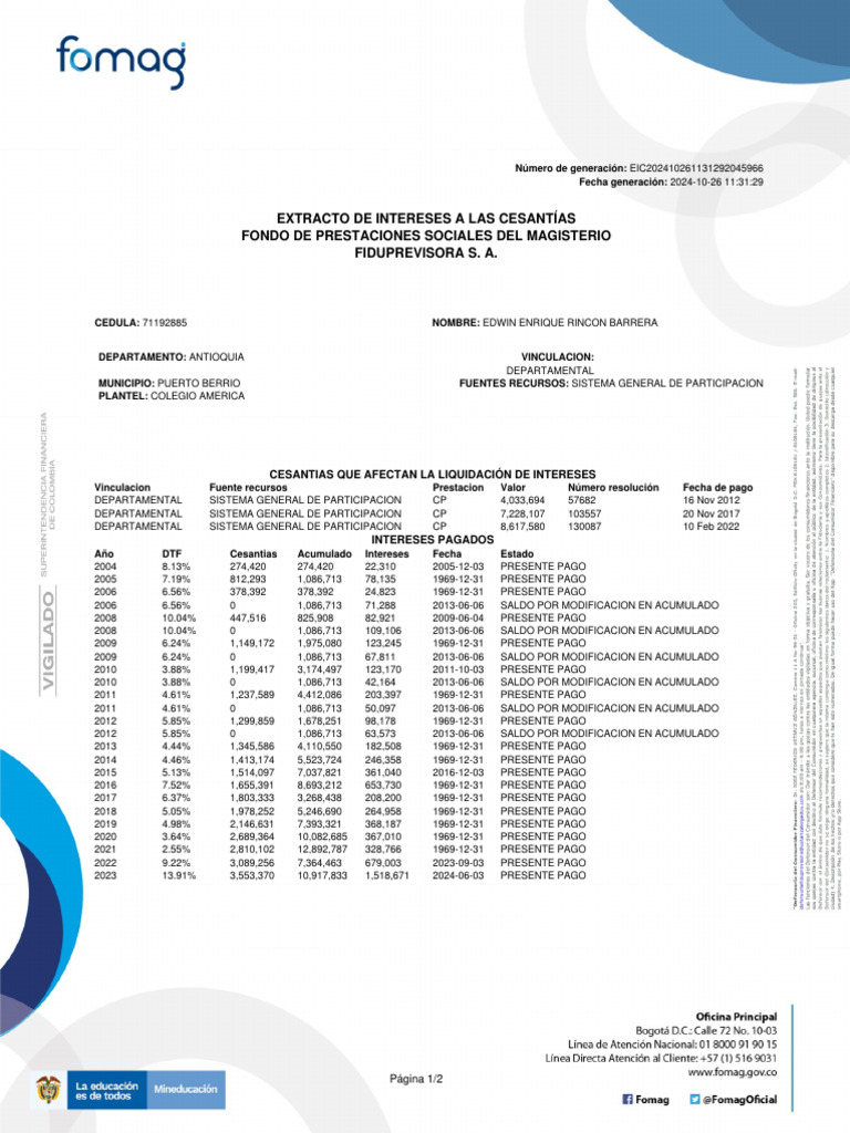 Cesantias | PDF | Bancario | Bancos