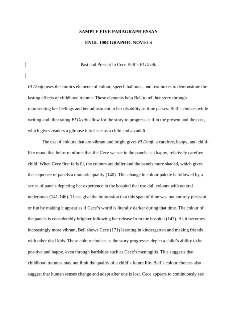 Sample Five Paragraph Essay | PDF