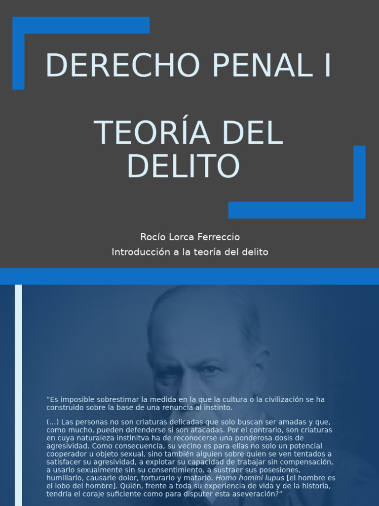 9 Introducci N A La Teor A Del Delito | PDF | Ley común | Derecho penal