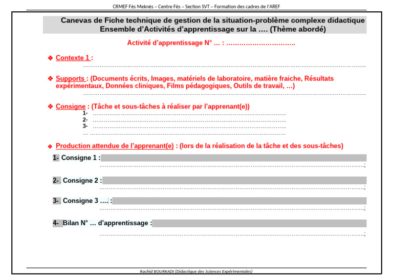 Gestion 1-Fiche Technique Situation-Problème Complexe 1 | PDF