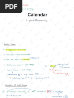 Calendar Reasoning Cheat Sheet | PDF