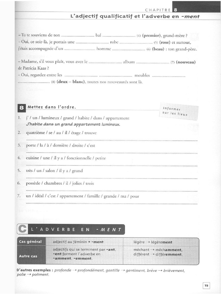 Adverbes en Ment | PDF