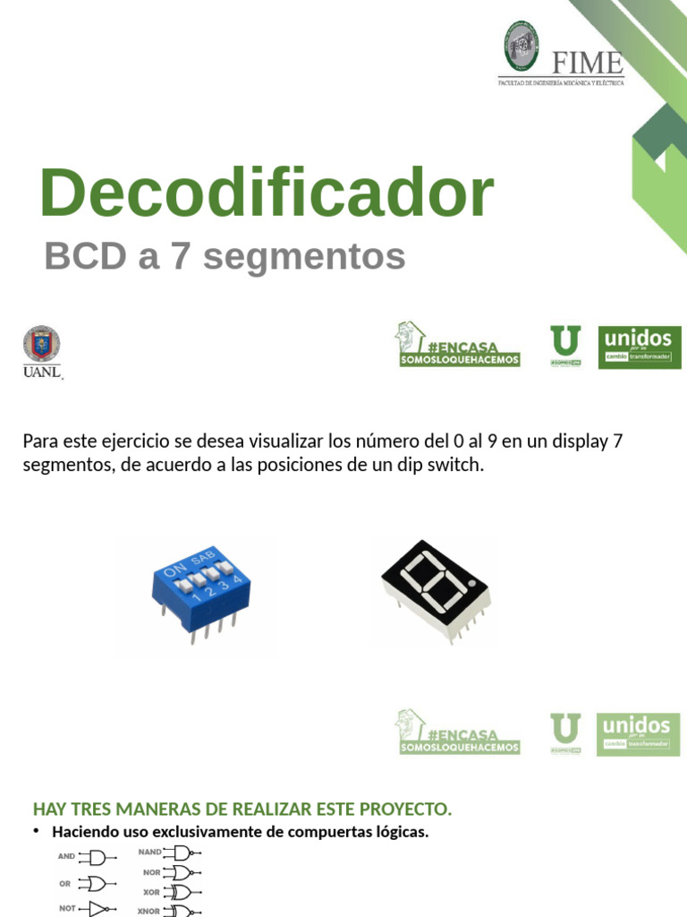 7 SC2 - Decodificador BCD A 7 Segmentos Teams | PDF | Diseño ...
