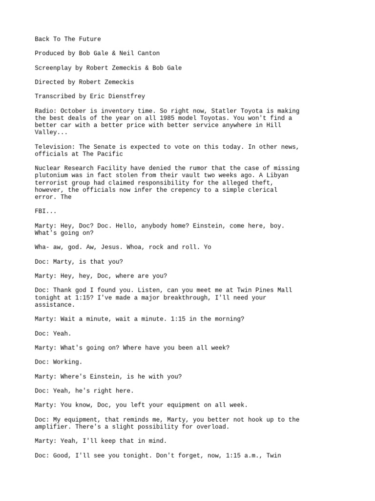 Backtothefuture Transcript | PDF