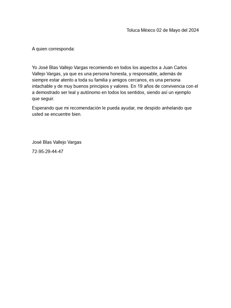 Carta 2 | PDF