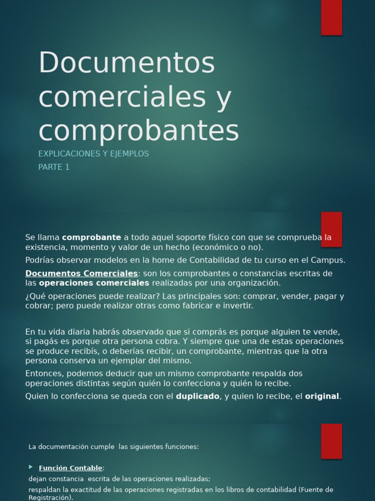 2020 Doc Comerciales Explicados para Compra Venta Simple | PDF | Factura | Contabilidad