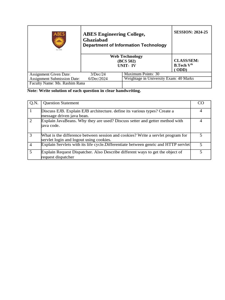 WT Assignment 4 | PDF