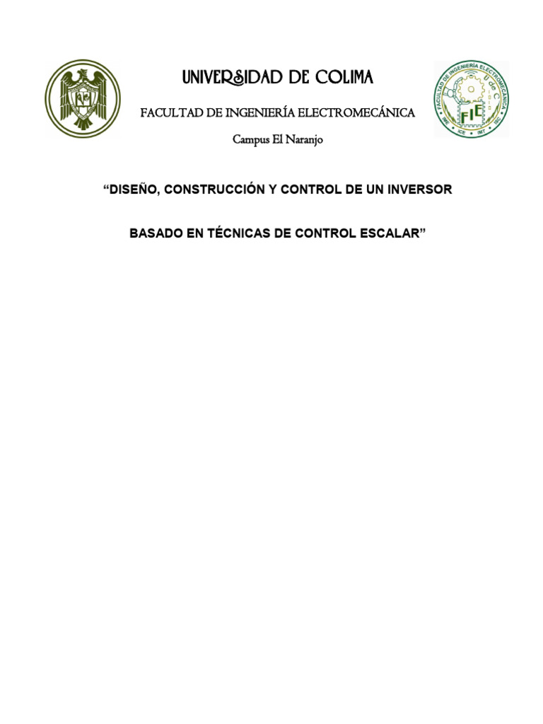 TESIS control V/Hertz motor electrico | PDF | Motor eléctrico ...