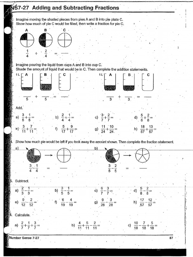 Add and Sub Worksheet | PDF