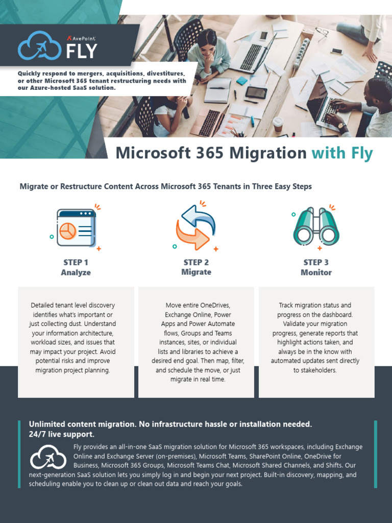 AvePoint FLY Product Brochure | PDF | Share Point | Data Management