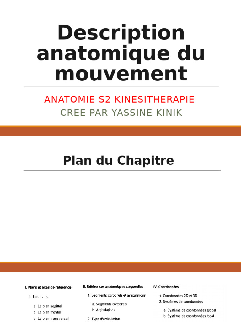 Base D Anatomie | PDF | Système de référence en anatomie | Appareil locomoteur