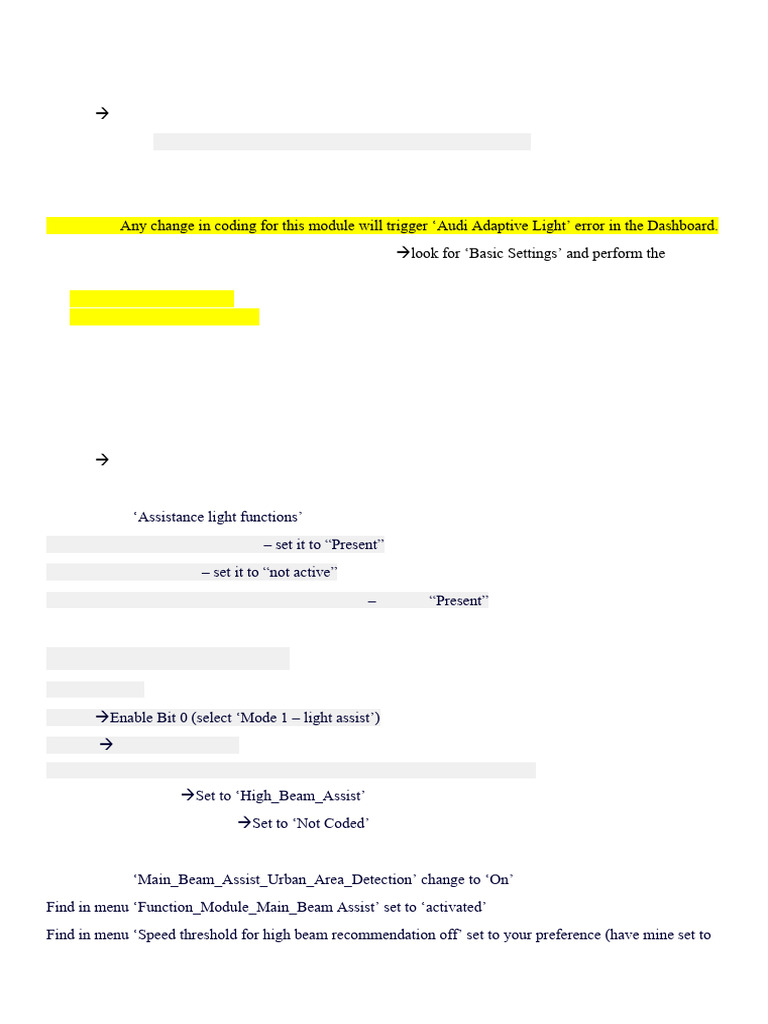 High Beam Assist TT | PDF