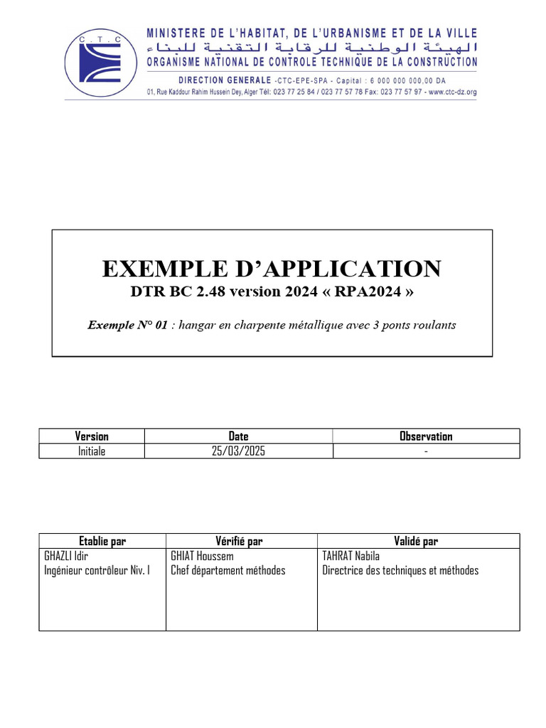 Exemple d'application RPA 2024 | PDF | Pont | Ingénierie des structures
