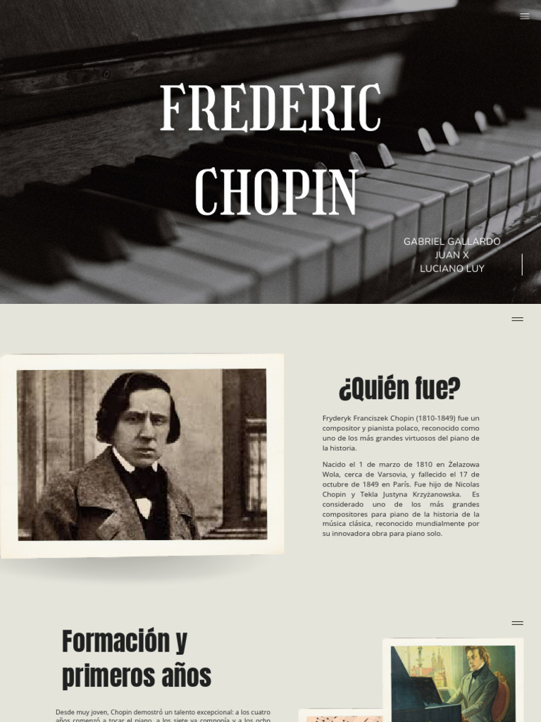 Frederic Chopin. | PDF | Federico Chopin | Música clásica
