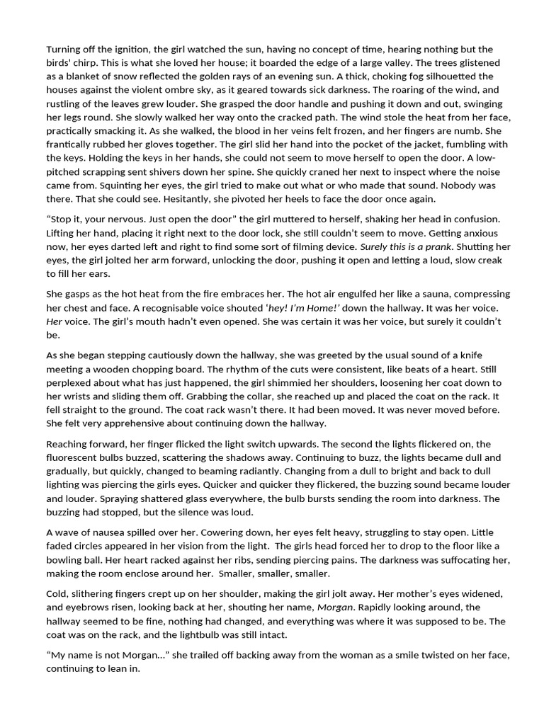 Suspense Story Formative Ideas | PDF