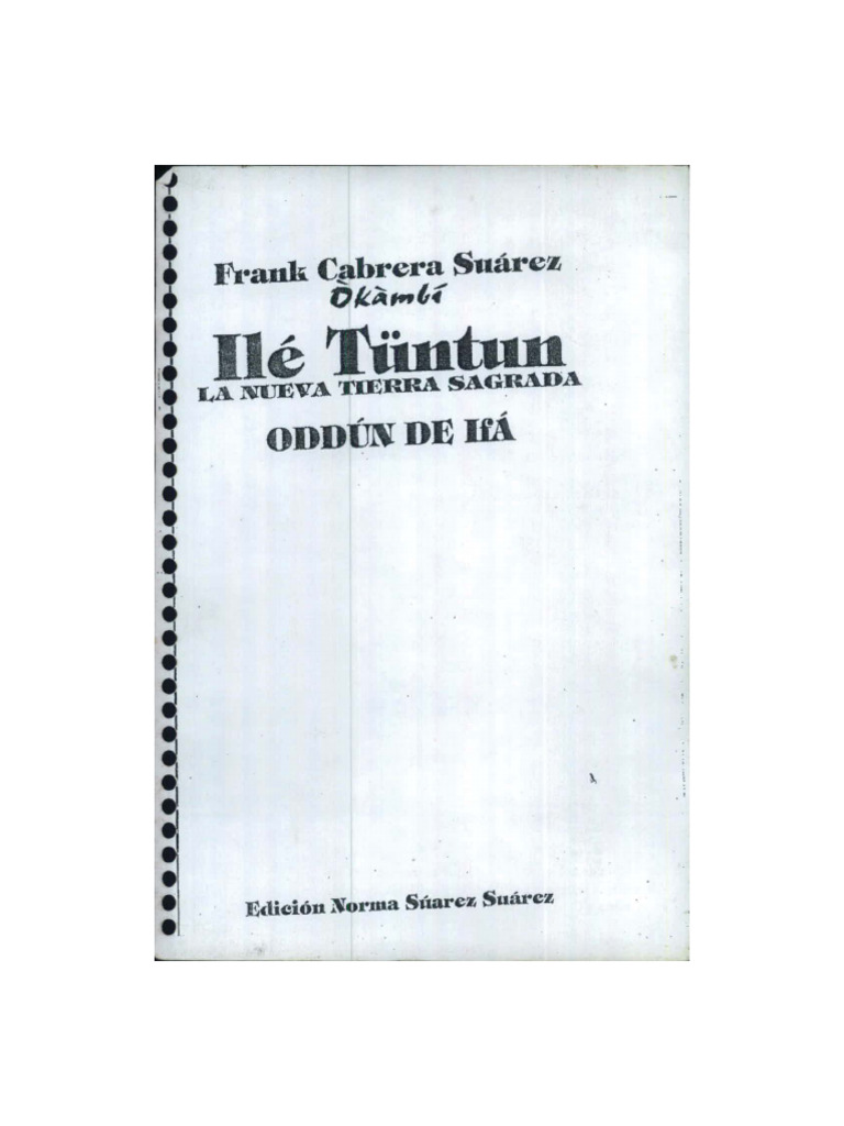 Libro Oddun Ifa Frank Cabrera Ile TunTun - 220921 - 200503 | PDF